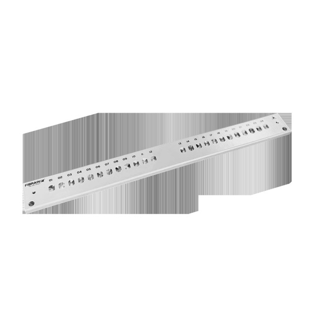 Frontplaat patchpaneel, 1HE, 24x ST, 19 inch, grijs, Fibrain